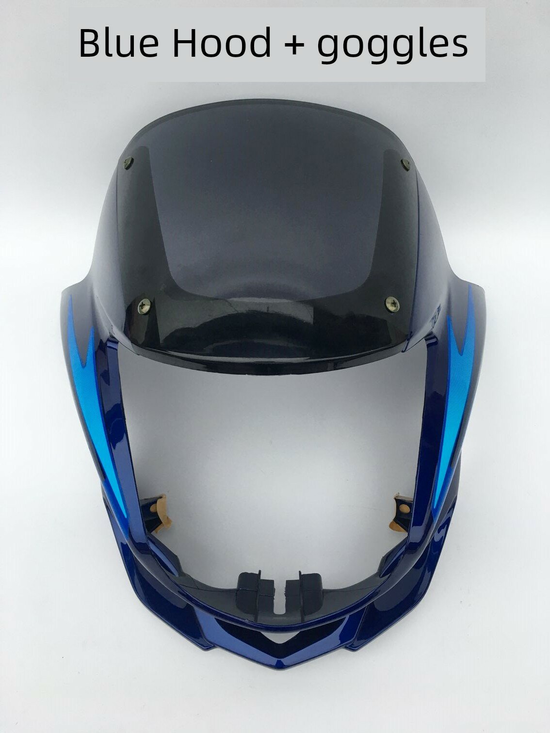 Подходит для мотоцикла Wuyang Honda, переднее крыло WH125-B-11, дефлектор, капот в сборе, абажур, корпус лампы Синий