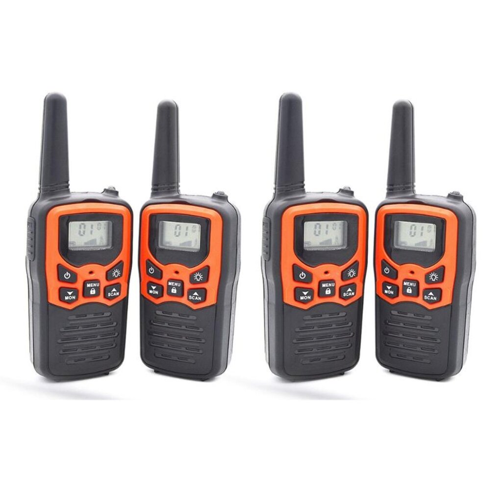 1 набор из 4шт оранжевых гражданских бытовых игрушек walkie-talkie-4 штуки