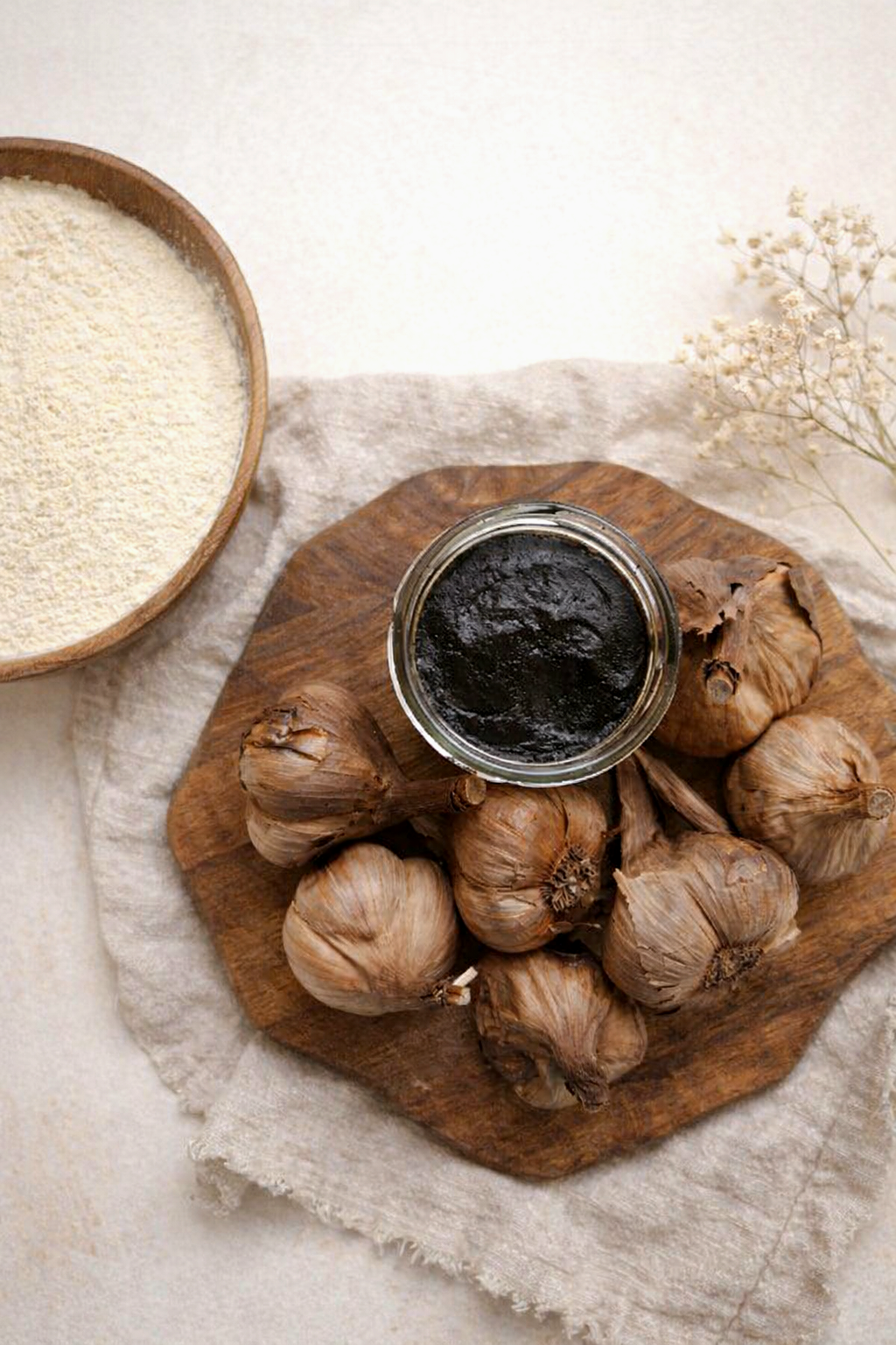 Набор ecoapple "Чесночное трио", три вида чеснока(молотый, паста и ферментированный)