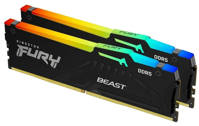 Модуль памяти DIMM 16GB (8GBх2) DDR5-6000 RGB KF560C30BBEAK2-16 KINGSTON
