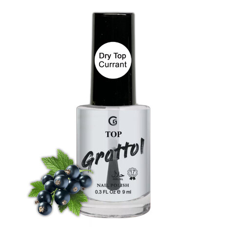 Быстрая сушка для лака для ногтей, топ, с ароматом смородины, 9 мл