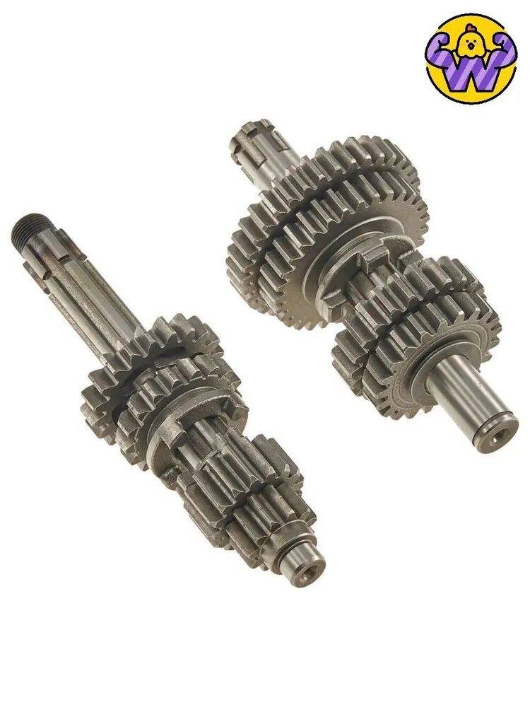 КПП (Коробка Переключения Передач) в сборе YX140/150/160 для мотоциклов, сталь, диаметр 15мм