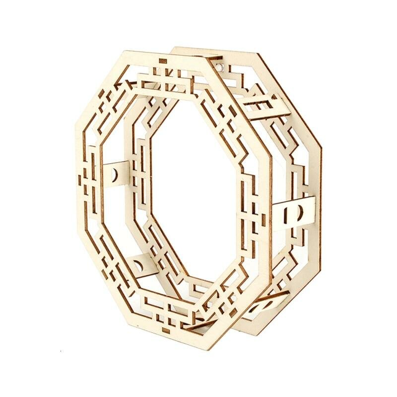 Винтажный деревянный фонарь, Восьмиугольная лампа