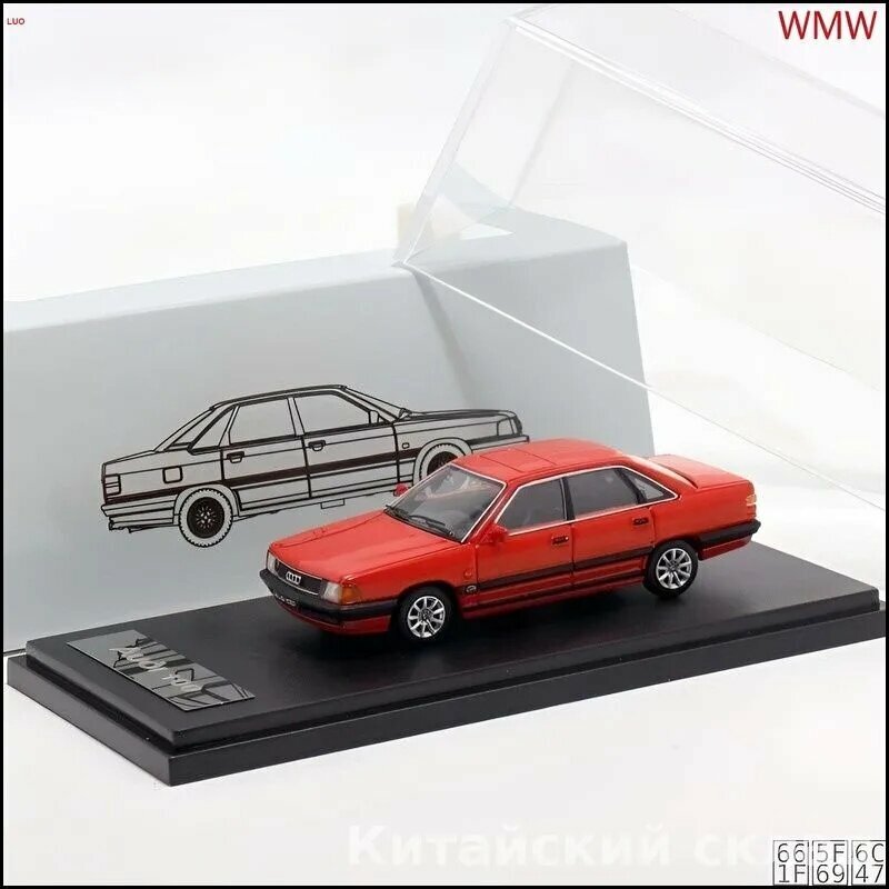 Миниатюрная модель автомобиля из литого металла Ауди 100 C3 RM модель автомобиля Игрушки 1:64 Audi 100 C3 RM