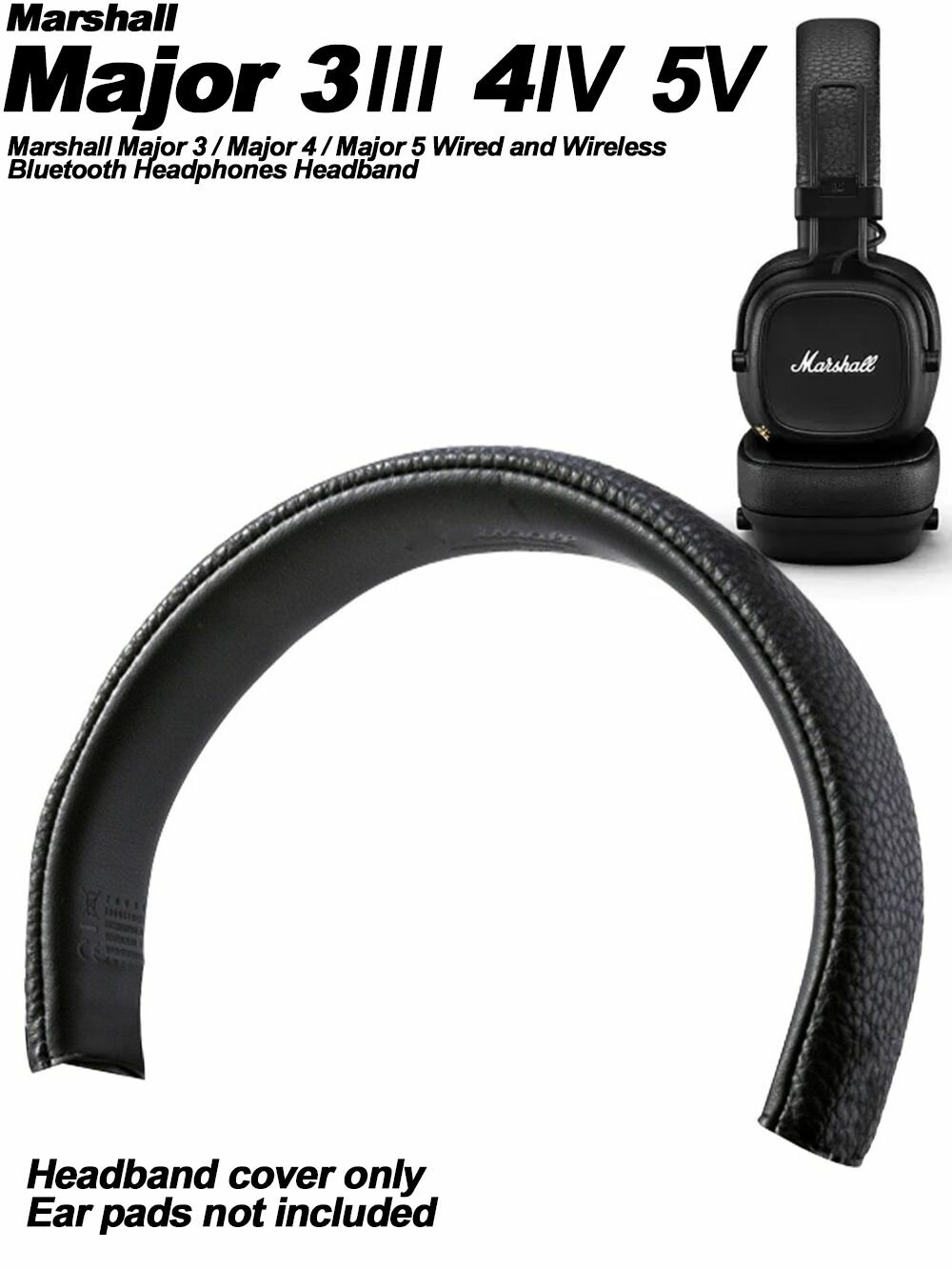 Амбушюры Marshall Major III / IV / V 3 / 4 / 5 для наушников Повязка на голову