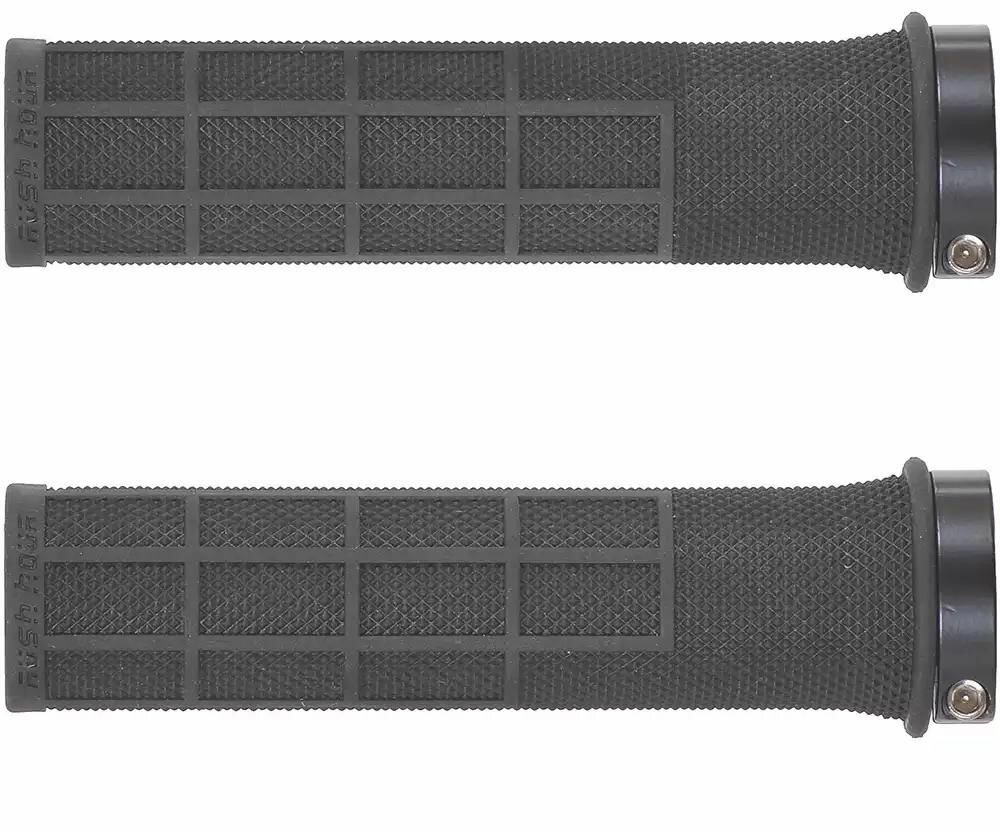 Комплект ручек руля RUSH HOUR длина 130 мм, c кольцами, резиновые