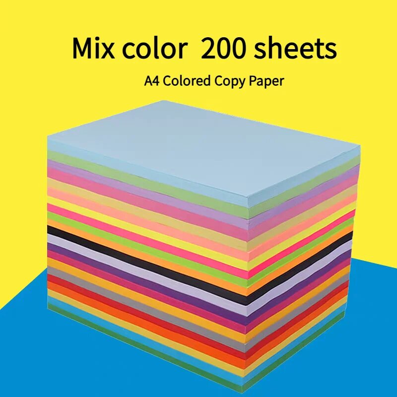 Бумага цветная Mix color 200 листов — фото 1