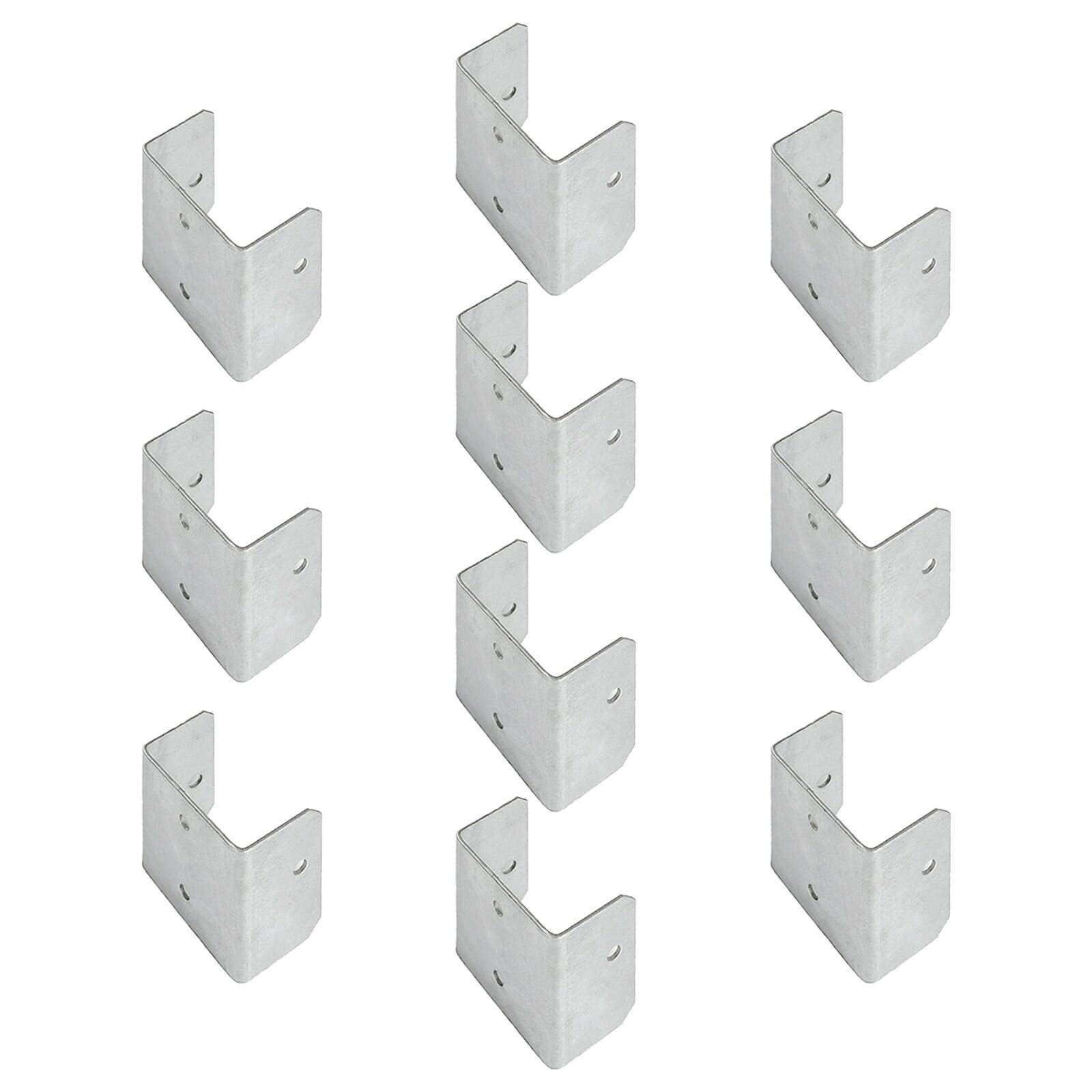 10 шт Оцинкованные кронштейны для забора ветроустойчивые крепления панелей стальные зажимы