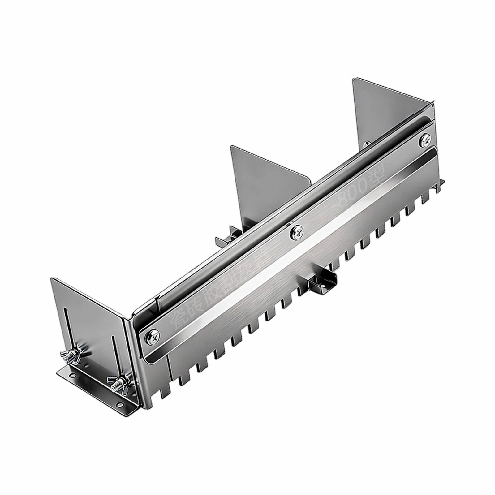 Зубчатый шпатель с квадратными зубцами 12 мм из нержавеющей стали