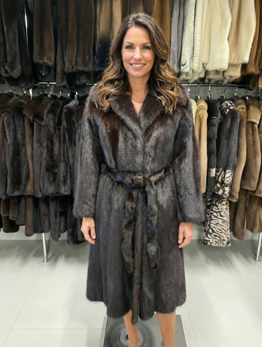 Шуба. Стильная. Норка. С англ. воротом 40-42 р.