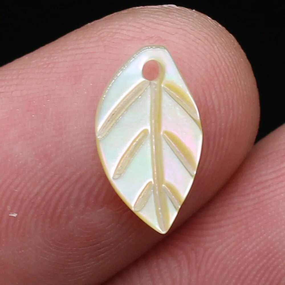 Перламутровые листья для ювелирных изделий, 13x75mm