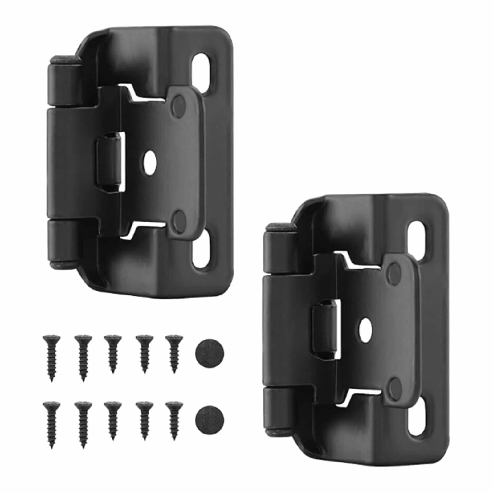 DRELD Металлические дверные петли 1/2 дюйма 2 шт. Black