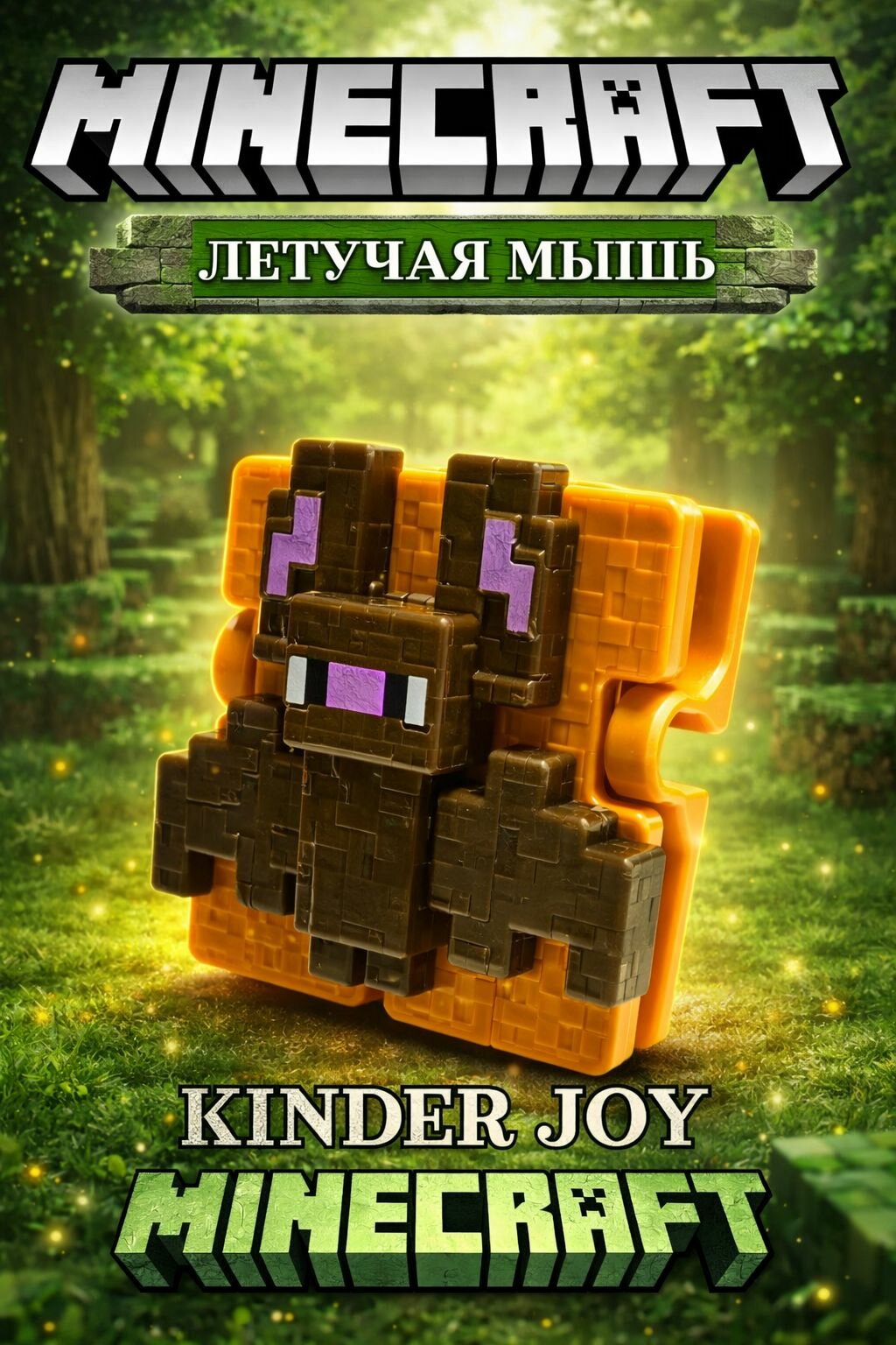 Kinder Joy Minecraft фигурка Летучая мышь VC320