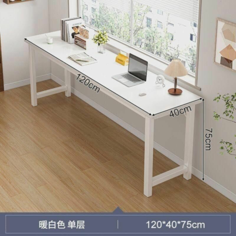 Длинный стол 200x90x75 см — рабочий и обеденный стол для домашнего офиса, творческой мастерской и лофта, с ЛДСП и рамой