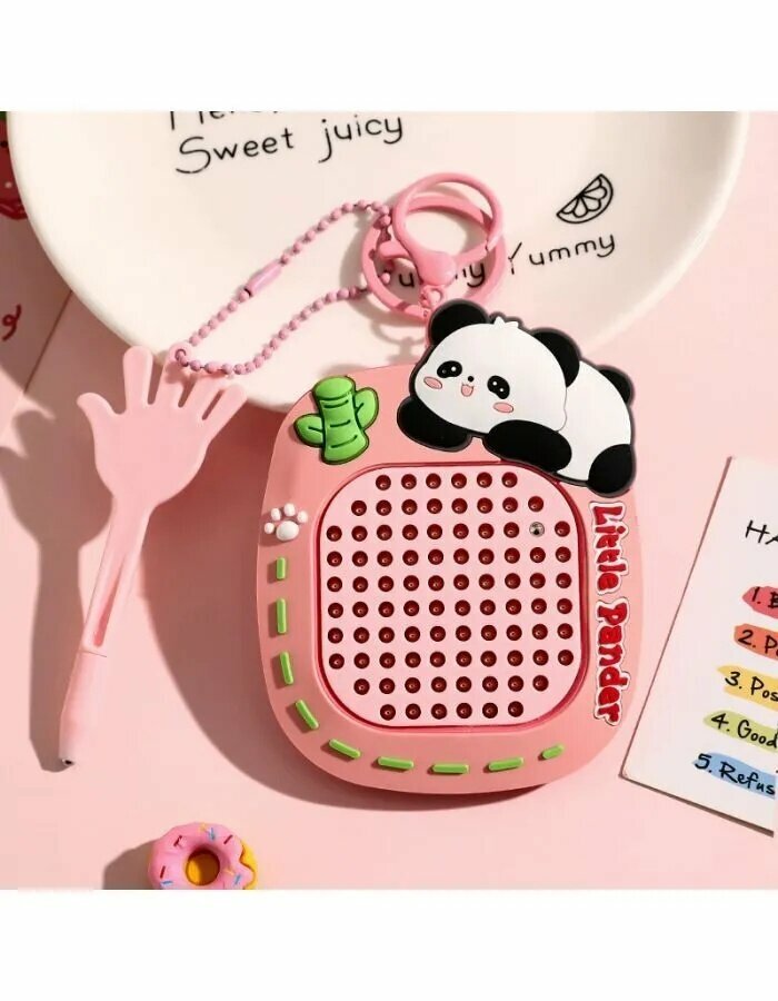 Магнитная доска для рисования Panda (розовая)