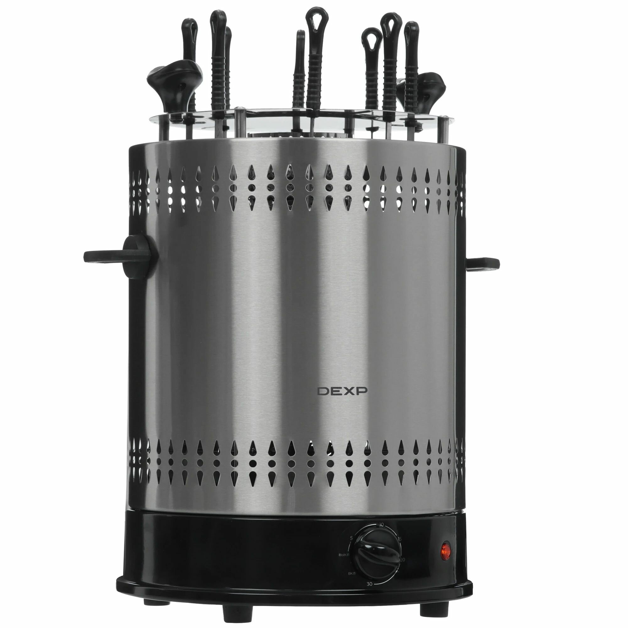 Электрошашлычница DEXP KBM-1400 серебристый