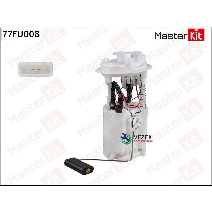MASTERKIT 77FU008 насос топливный электрический!\ Citroen Berlingo 1.1-1.8i 96-11, Peugeot 206 1.1-2.0i 99>