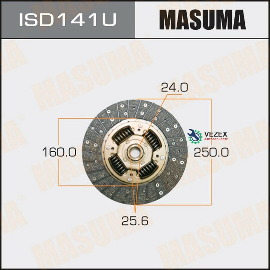 MASUMA ISD141U диск сцепления!\ Opel Campo/Monterey 3.1TD 91-98