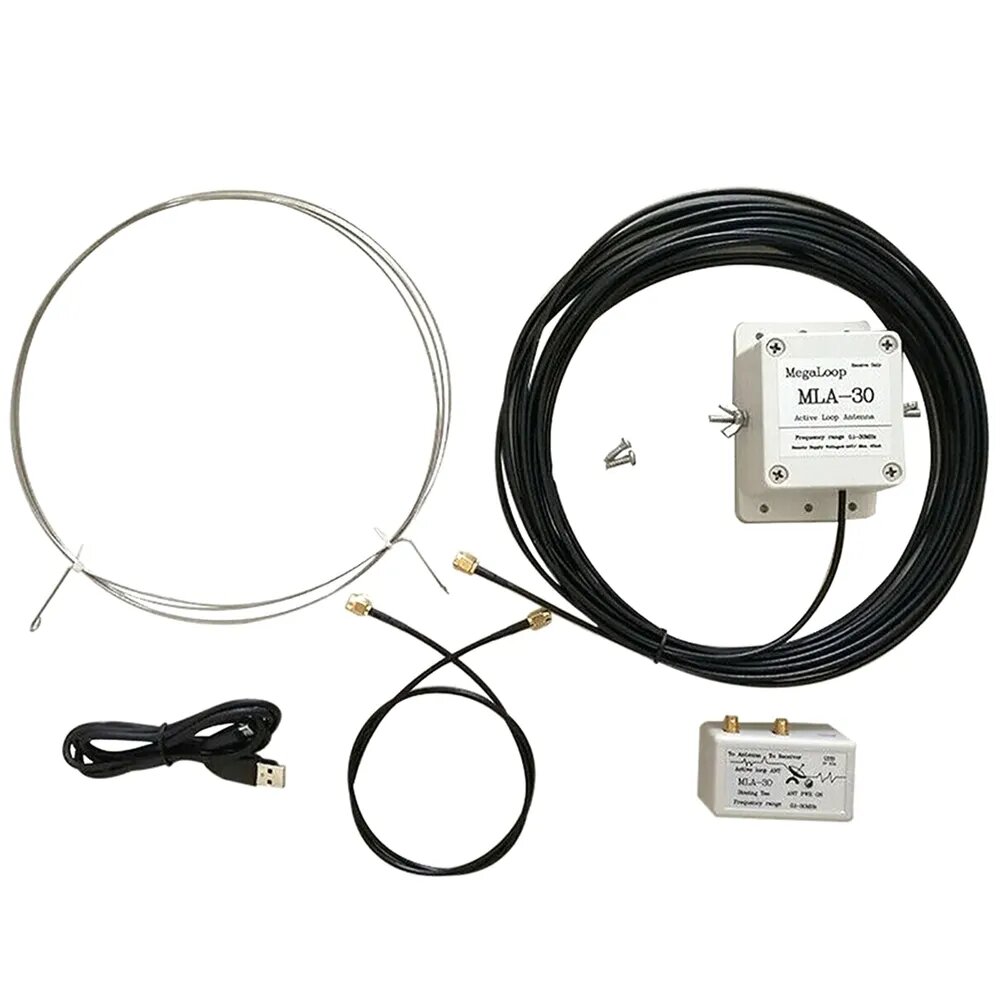 MLA30+ -30 MLA30 Plus Активная магнитная рамочная антенна HA SDR Короткая средневолновая радиоантенна с низким уровнем шума 500KHz-30MHz
