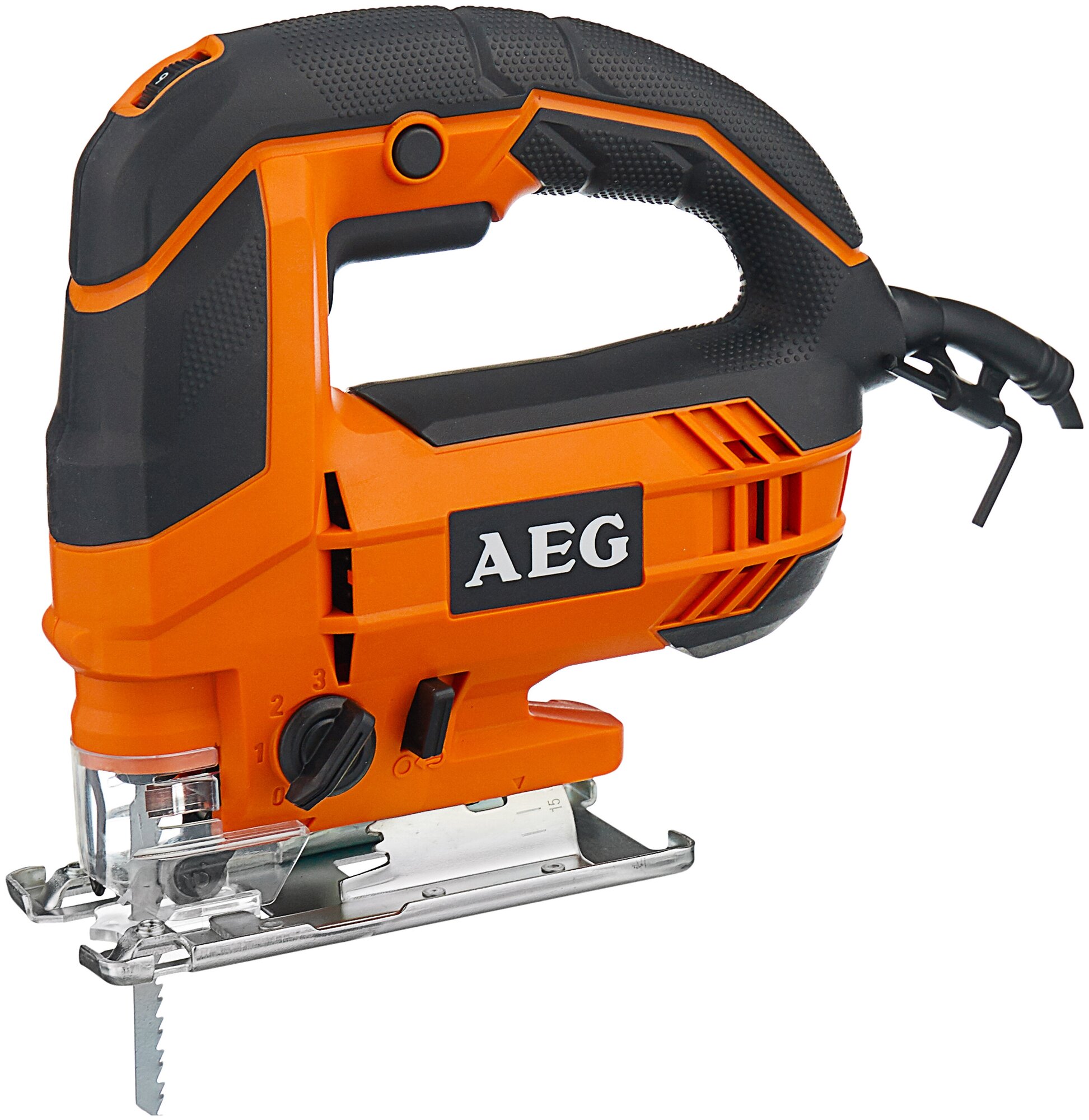 Лобзик AEG STEP 80 электрический 700 Вт, 1000-3200 ход/мин, черный/оранжевый