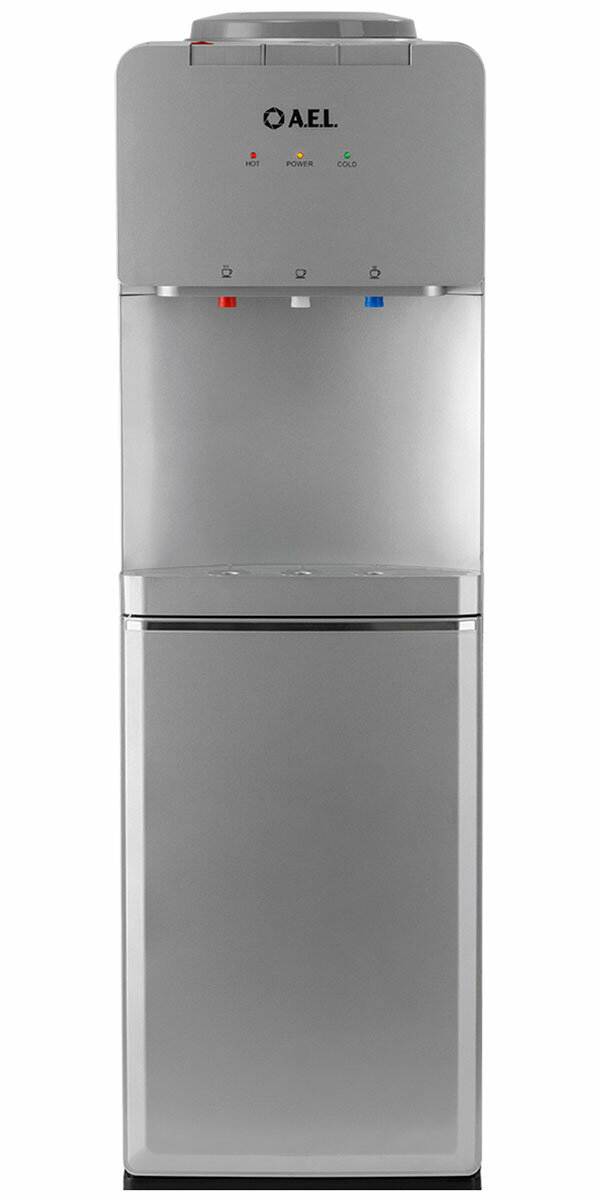 Кулер для воды AEL LD-AEL-422c silver с шкафчиком (00486)