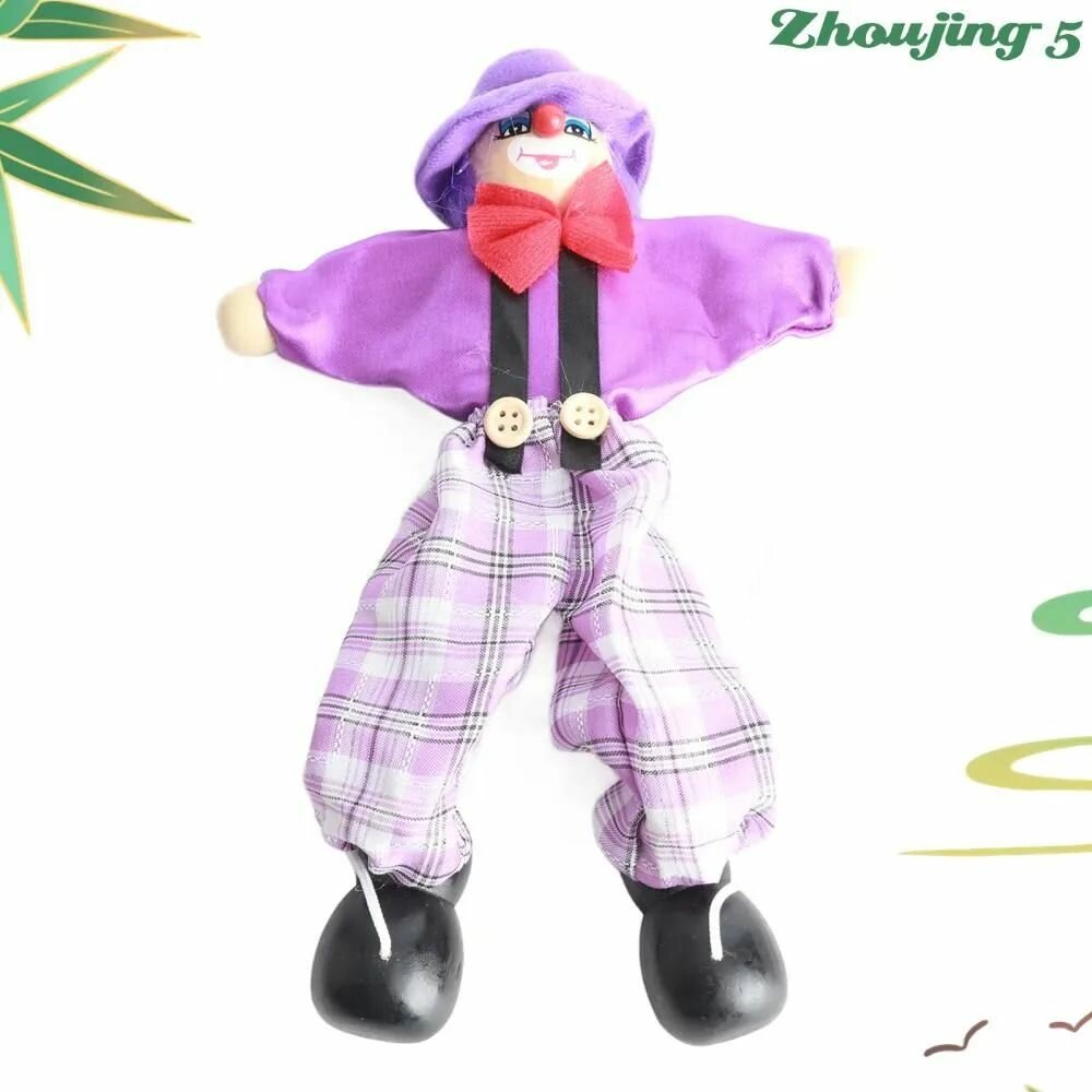 Забавная красочная марионетка на веревочке фиолетовый