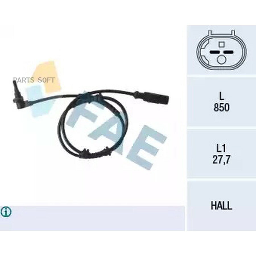 FAE 78112 Датчик ABS OPEL CORSA D