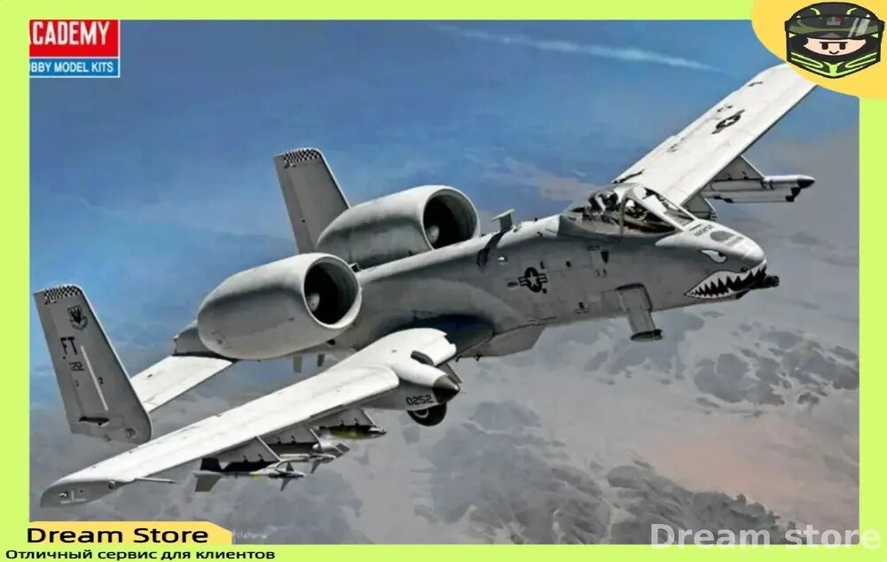 Academy Hobby 12348 1/48 A-10C Thunderbolt II 75 - я эскадрилья ВВС США Модель сборки самолёта (Без модели человека)