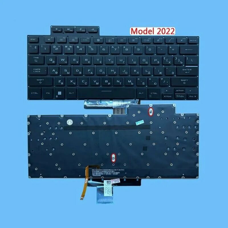 Новая клавиатура для ASUS ROG Flow X16 GV601 GV601RW GV601RM GV601RE GV601VI GV601VV GV601VU с RGB подсветкой