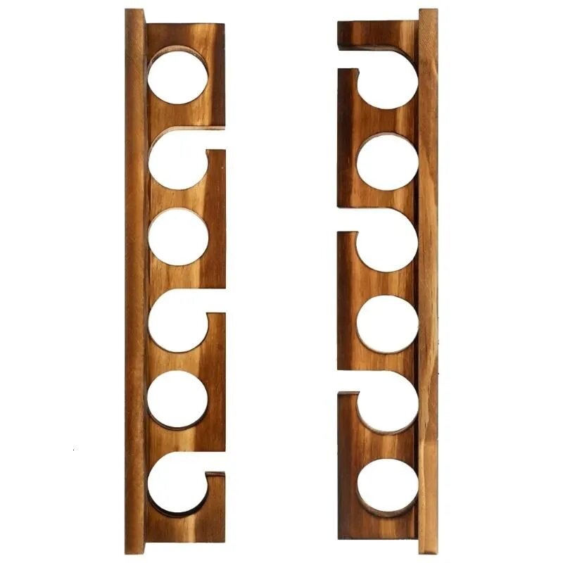 Декоративная деревянная подставка для удочек с высокой грузоподъемностью, Цвет горения GUEr20251215513