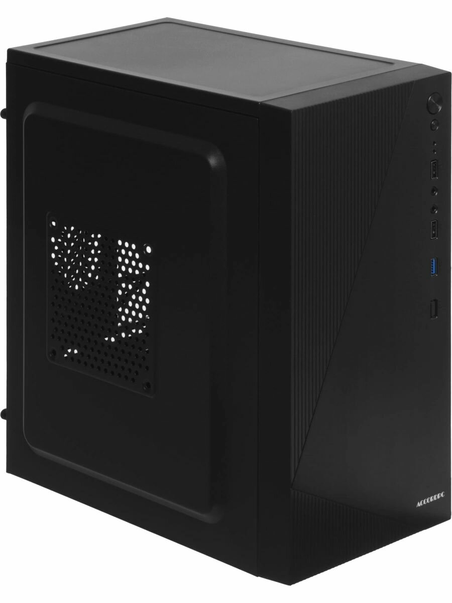 Корпус Accord ACC-XA09 черный без БП mATX 1x80mm 1x120mm 2xUSB2.0 1xUSB3.0 audio bott PSU