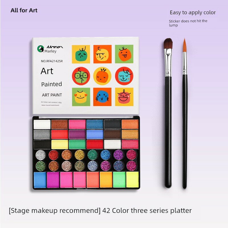 Набор инструментов для рисования детского лица, нетоксичный водорастворимый пигмент для тела, безопасный моющийся