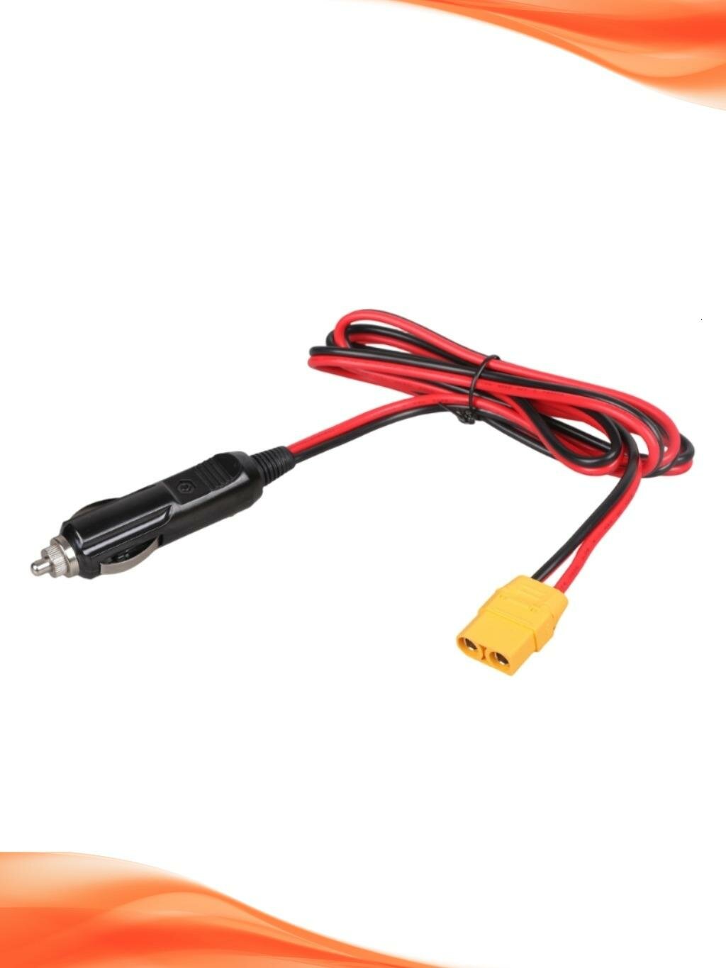 Солнечный генератор: кабель XT90–прикуриватель, 1m