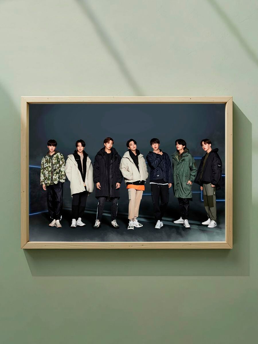 Постер, плакат на стену BTS K-Pop (А3)