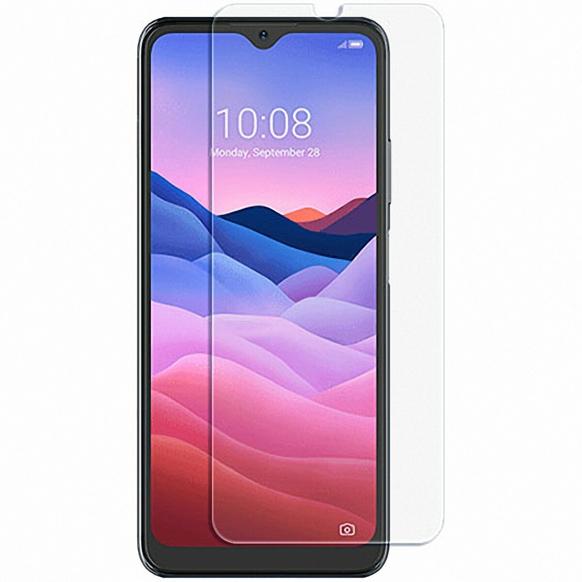 Защитное стекло для ZTE Blade V2020 Smart прозрачное на плоскую часть экрана