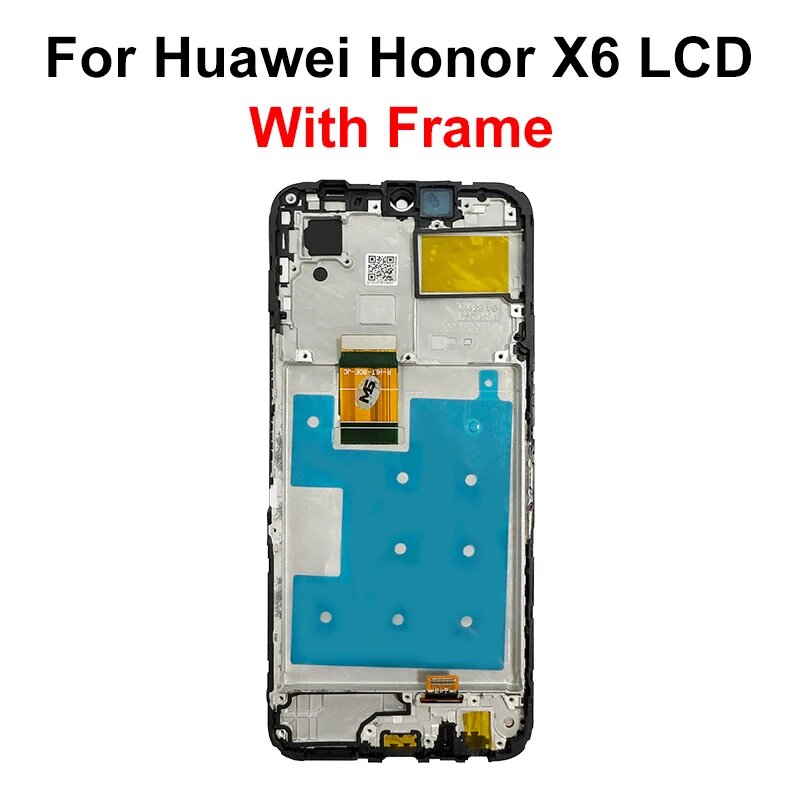 Дисплей для Huawei Honor X6 с рамкой, черный