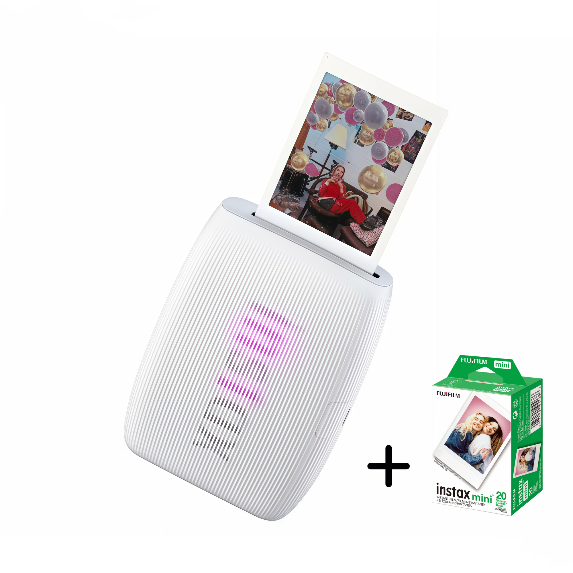 Принтер Моментальной печати Fujifilm Instax Mini Link 3 （В комплекте 20 листов фотобумаги）White белый