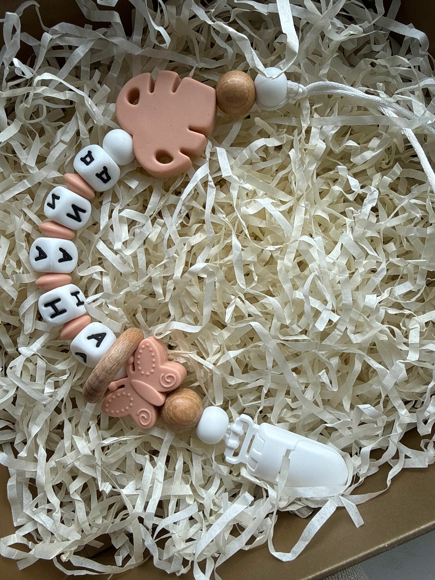 Держатель именной для соски Диана