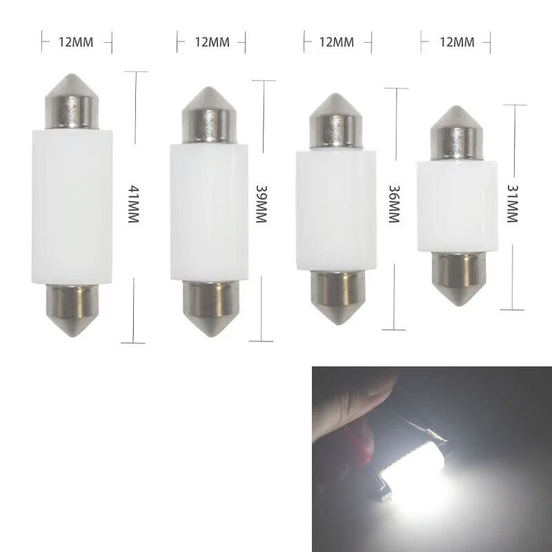 C5W C10W LED Canbus Festoon Без Ошибок 31-41 Мм Автомобильная Лампа Для Чтения В Салоне 31mm