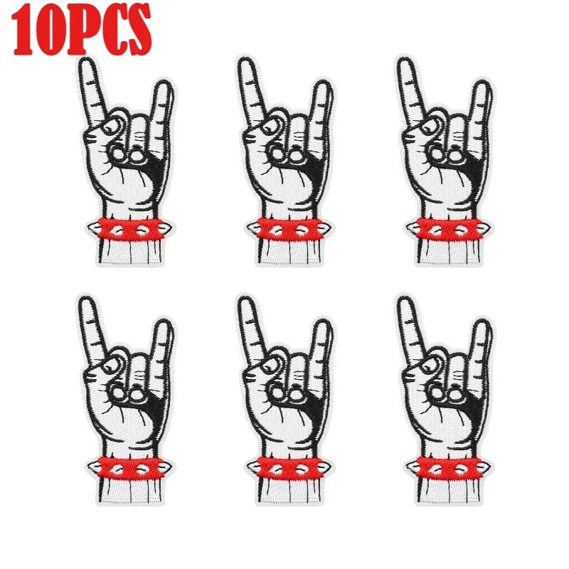 Нашивки "Rock On" 10 шт, вышивка