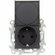 Розетка Simon 2К+З IP44 Push&Go, графит 2420448-038