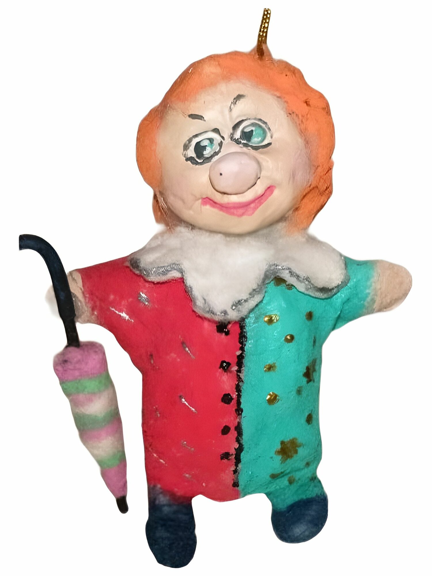 Ватная елочная игрушка "Персонаж сказки"