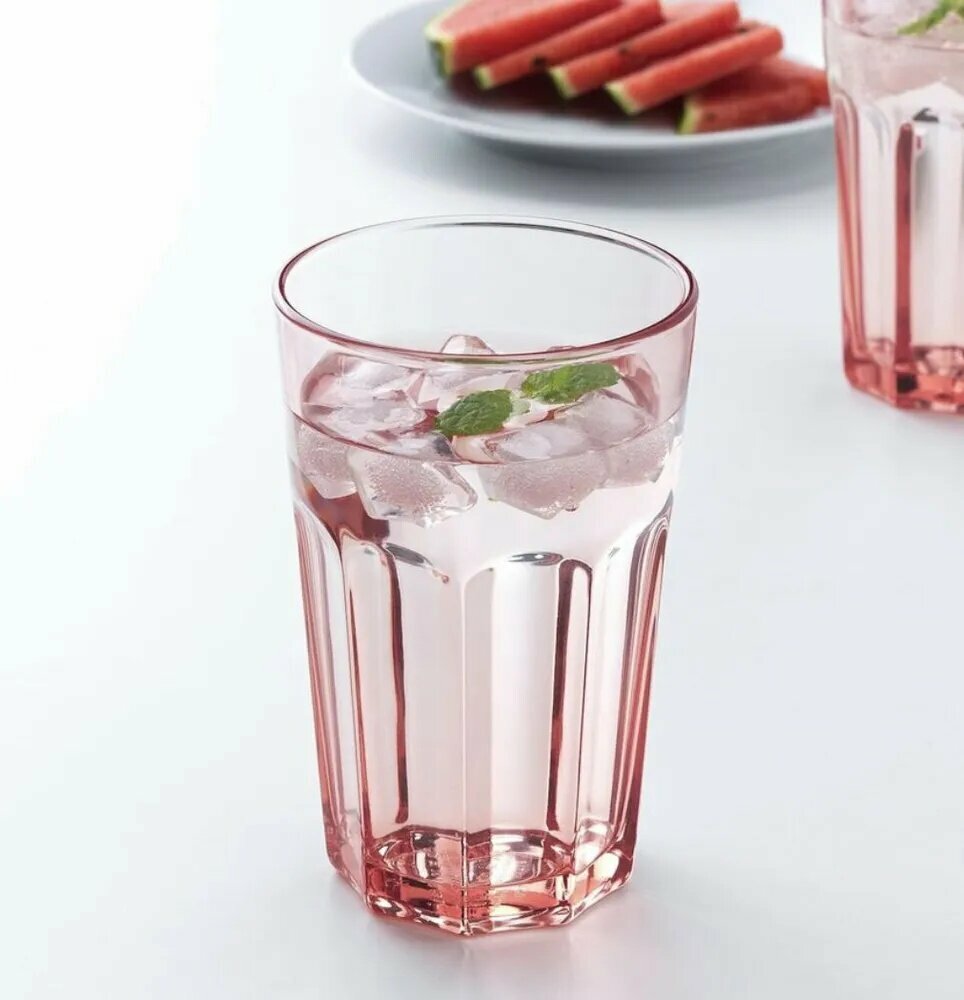 IKEA Стакан 350 мл 1 шт розовый
