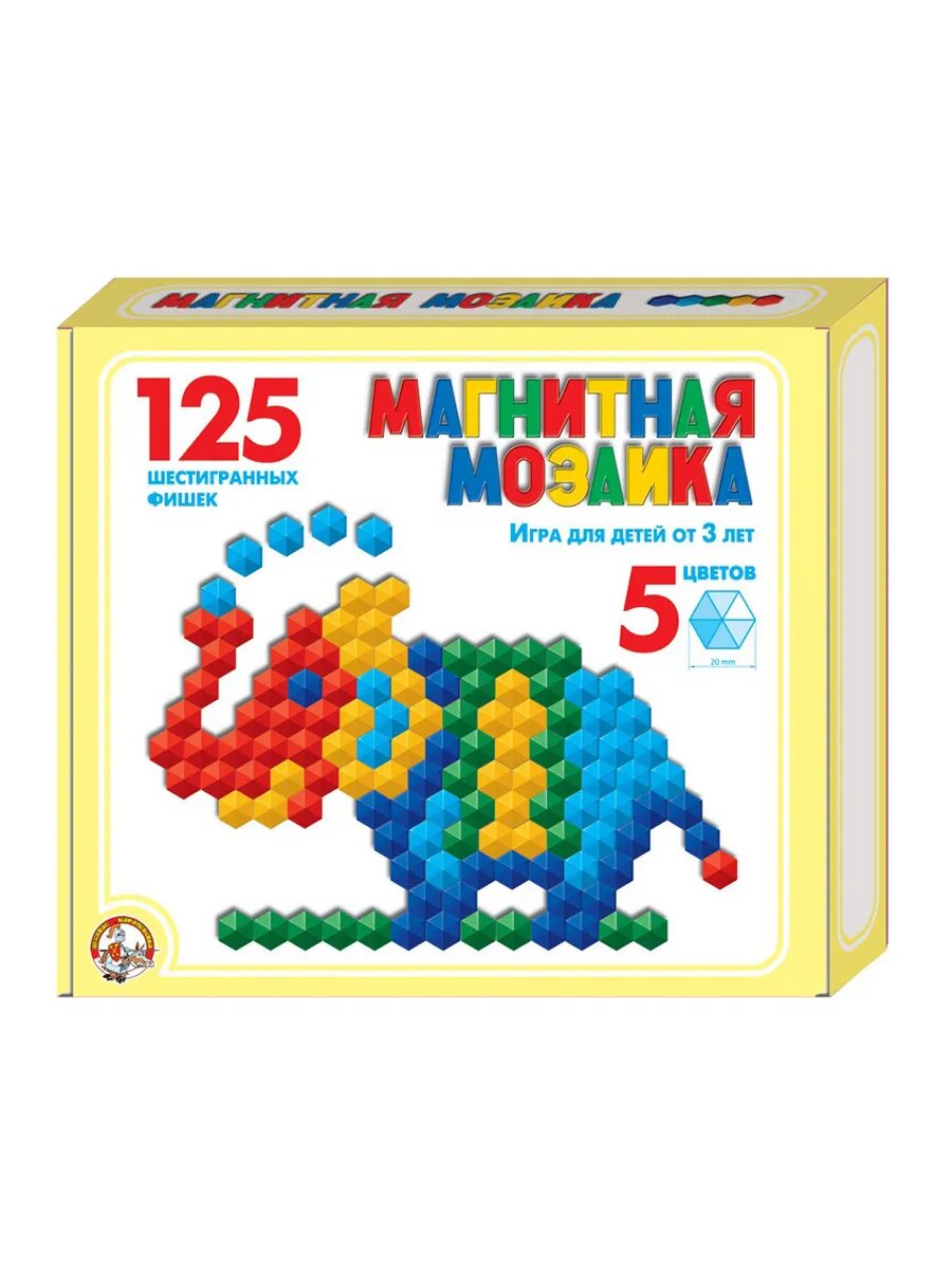 Мозаика магнитная шестигранная d20/125 эл