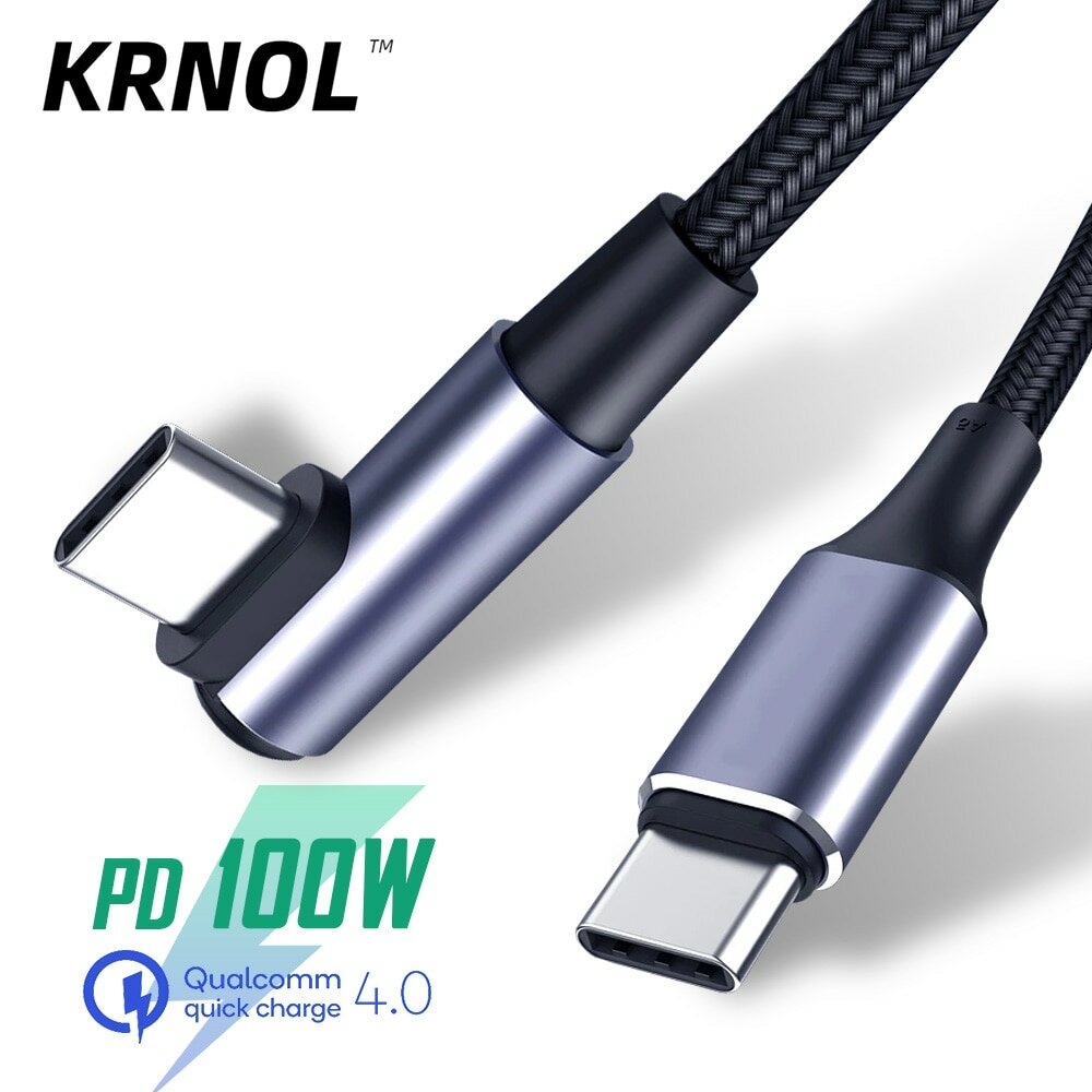 100 Вт PD USB Type C - USB C кабель прямоугольный провод для Macbook мобильный телефон 5A Tipo C шнур для быстрой быстро