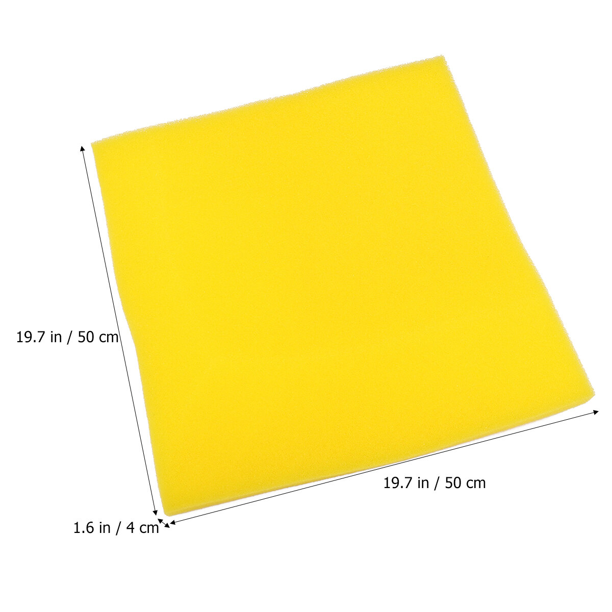 1Pc Фильтрующие Слайсы Из Хлопка Для Аквариума Размером 50*50Cm Желтый Цвет
