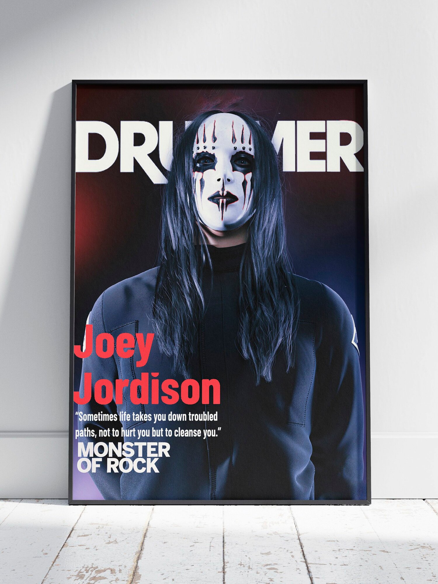 Плакат на стену для интерьера Слипкнот (Джои Джордисон - Joey Jordison 1) - Постер по музыке и артисту формата A4 (21x30 см)