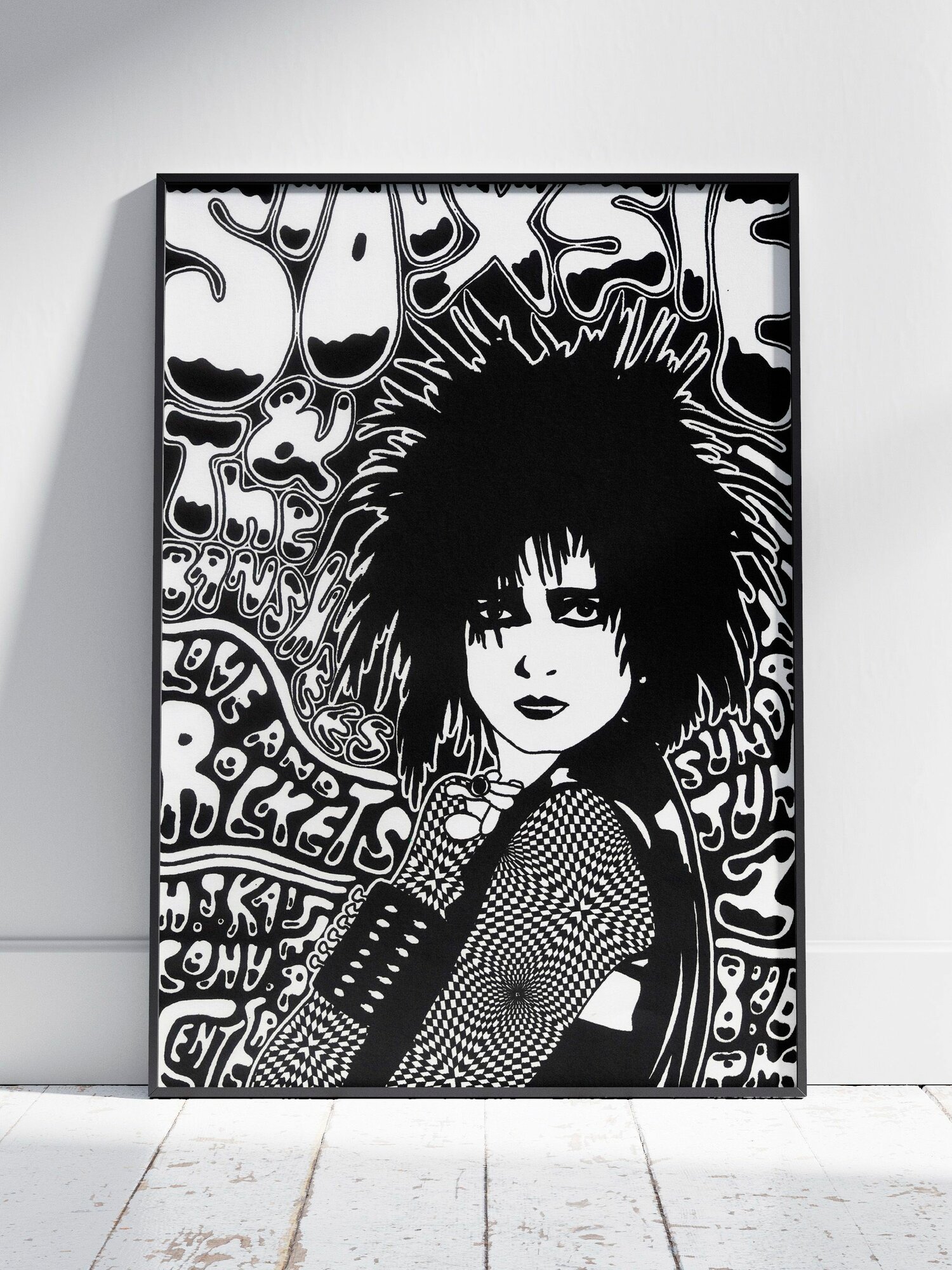 Плакат на стену для интерьера Сьюзи и Баньши (Siouxsie and the Banshees 8) - Постер по музыке и артисту формата A4 (21x30 см)