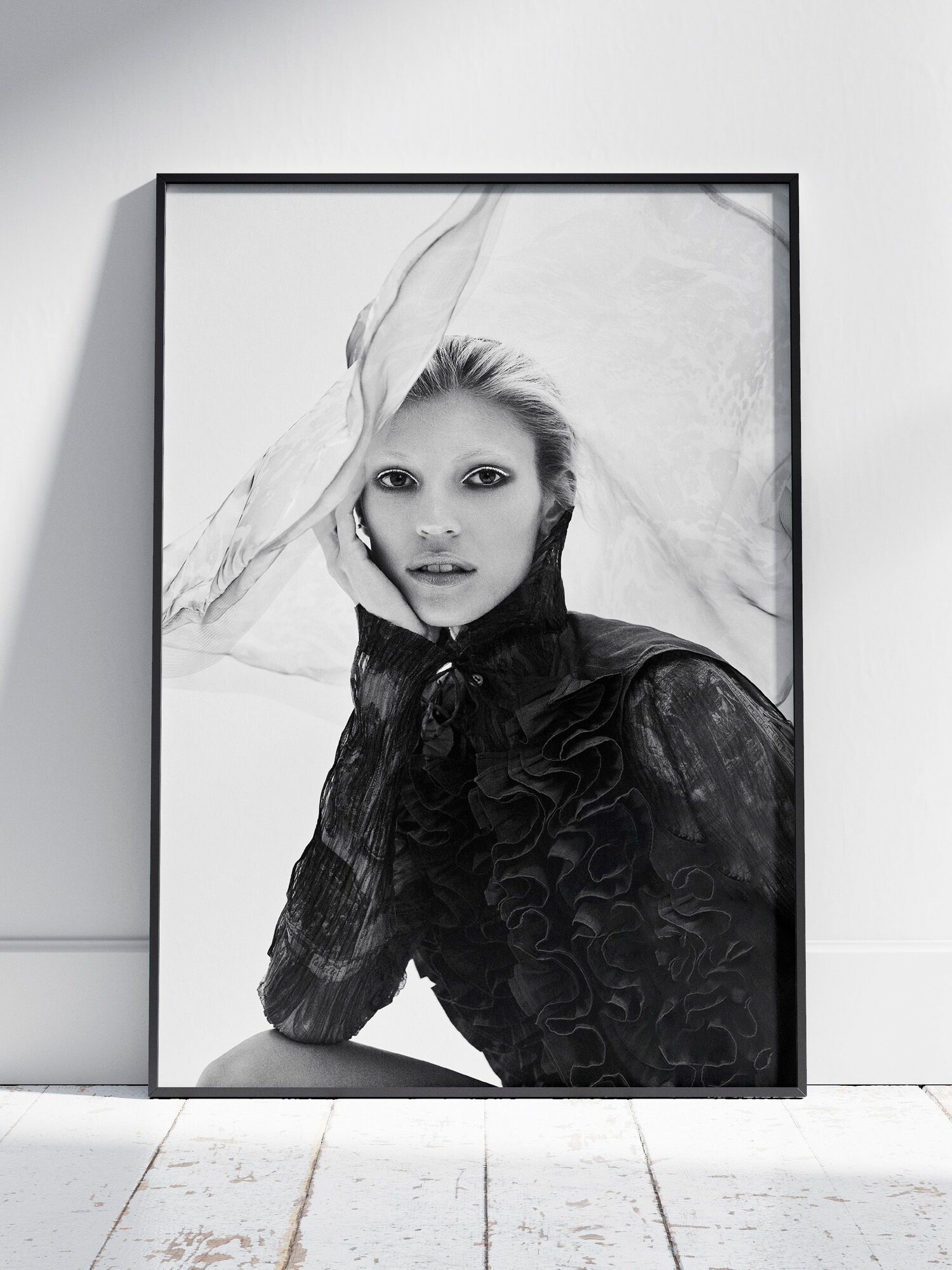 Плакат на стену для интерьера Девон Элизабет Виндзор (Devon Windsor 1) - Постер по модели, бренду и моде формата A4 (21x30 см)