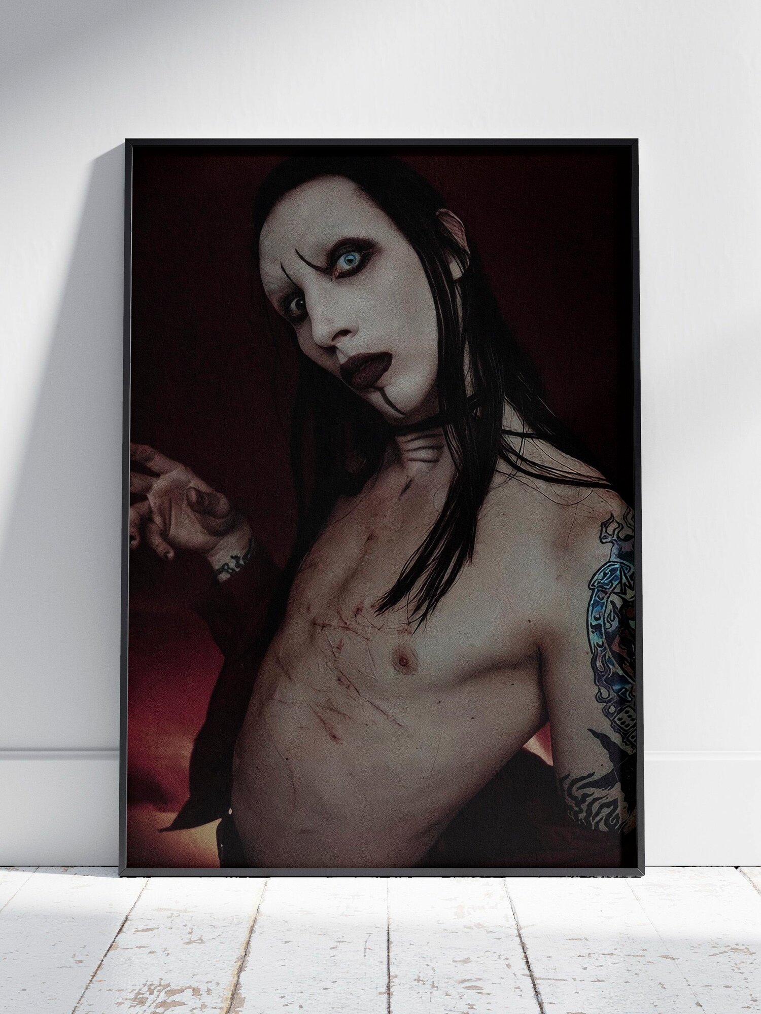 Плакат на стену для интерьера Мэрилин Мэнсон (Marilyn Manson 32) - Постер по музыке и артисту формата A4 (21x30 см)